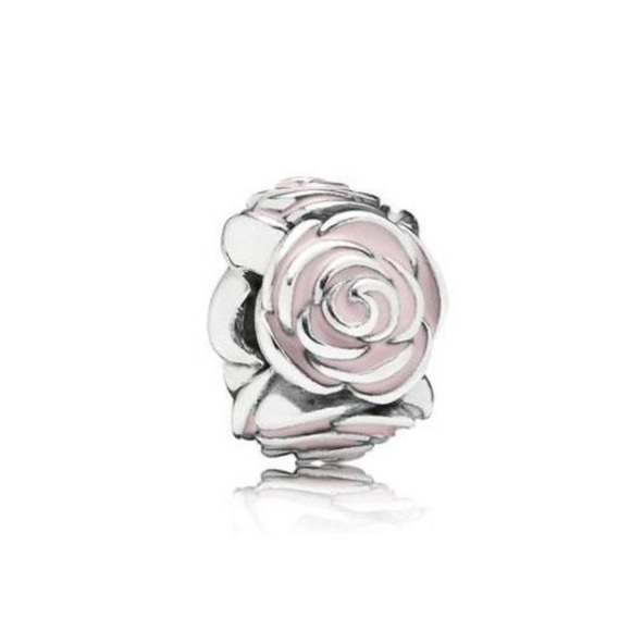 Pandora | Jewelry | Pandora Sterling Silver With Pink Enamel Rose ...